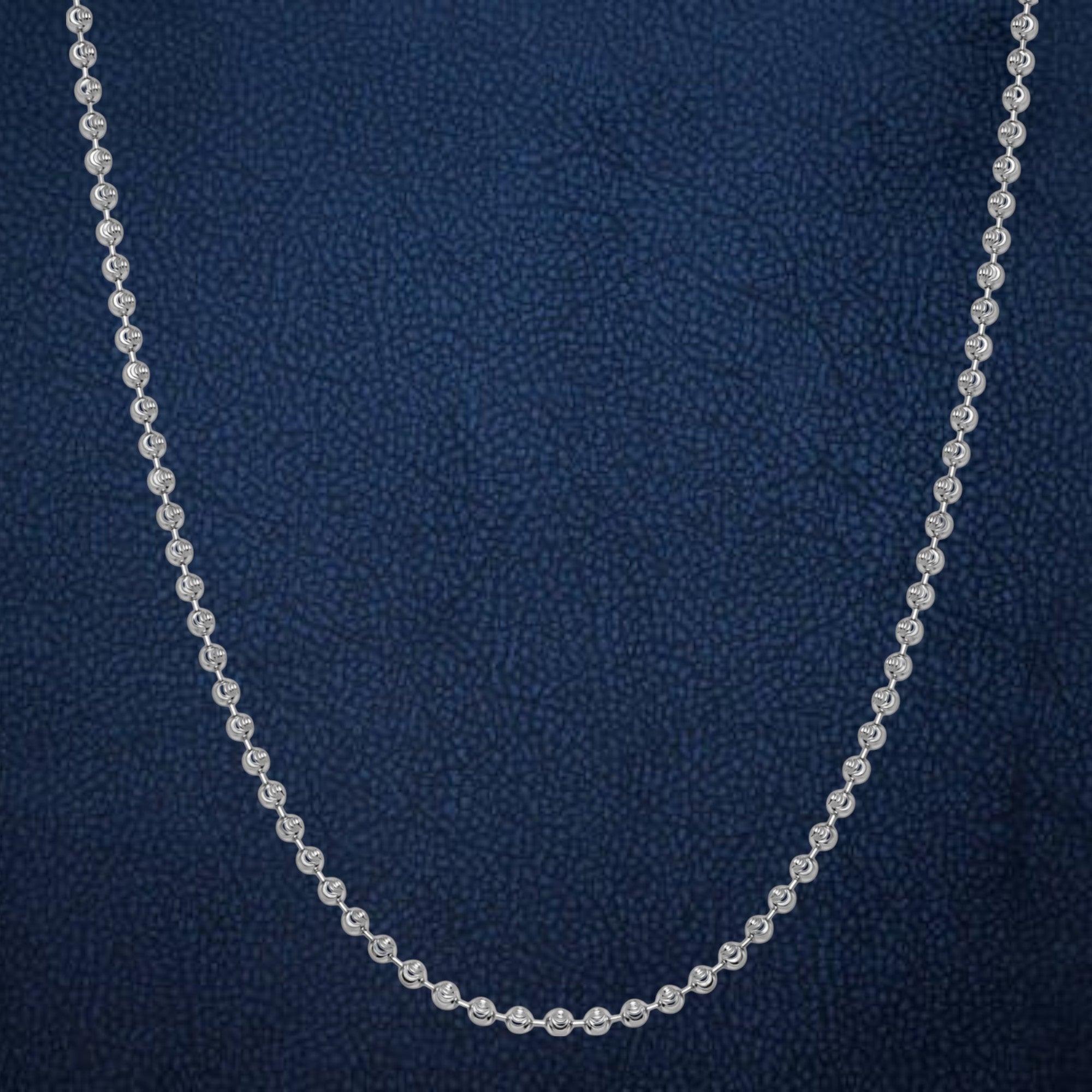 Real 925 Sterling Silver Bead Chain or Ball Chain For Mens Pendants ...
