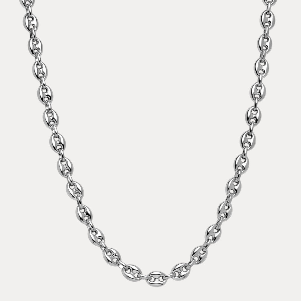 925 Sterling Silver 12mm Puffed Gucci Chain Necklace – ITALIA Chains