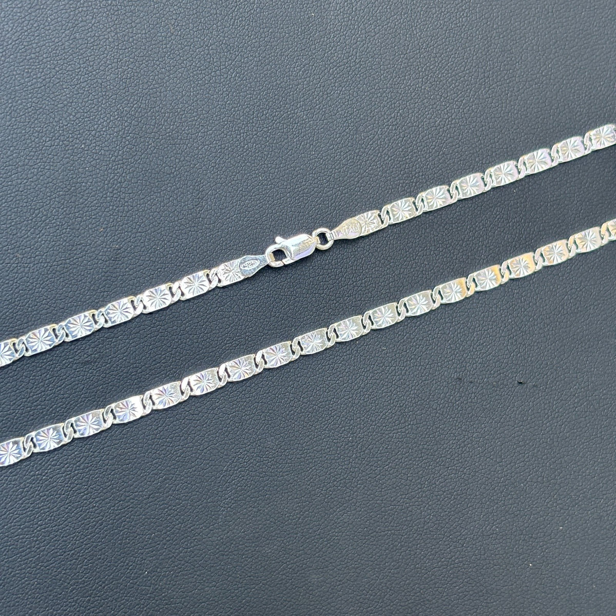 925 Sterling Silver 4mm Valentino Chain Necklace – ITALIA Chains