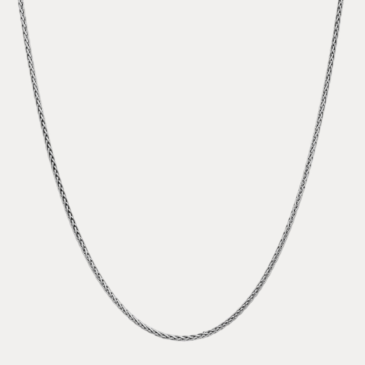 925 Sterling Silver 3mm Wheat Chain Necklace – ITALIA Chains