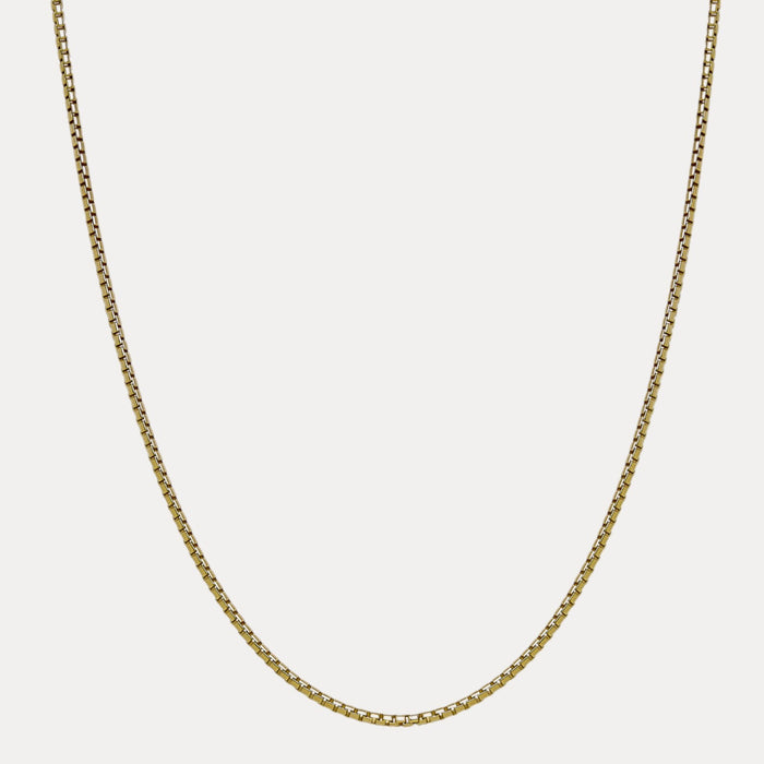 925 Sterling Silver 3mm Rounded Box Chain Necklace – ITALIA Chains