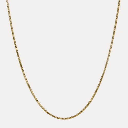 925 Sterling Silver 3mm Wheat Chain Necklace – ITALIA Chains