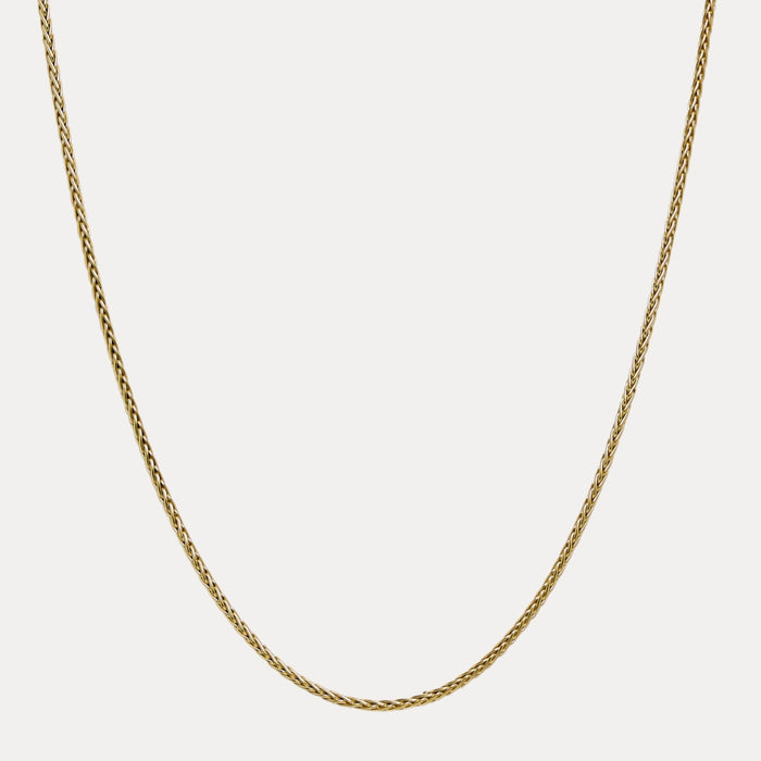 925 Sterling Silver 3mm Wheat Chain Necklace – ITALIA Chains