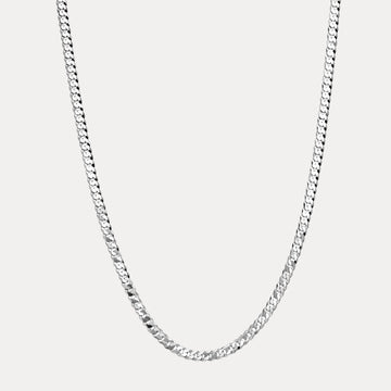 Mens Silver Curb Chain - 925 Sterling Silver Men's Curb Chain Necklaces ...