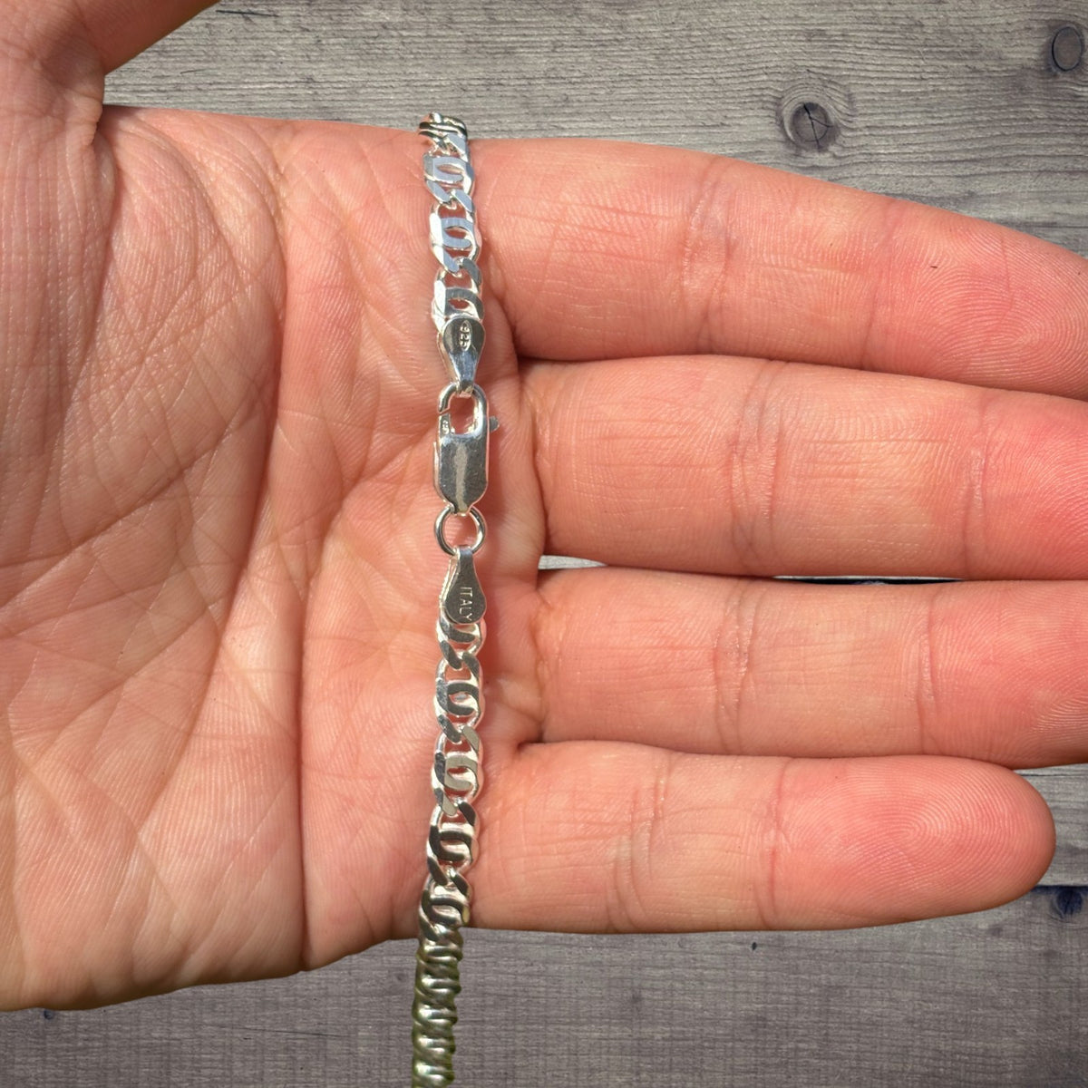 925 Sterling Silver 5.5mm Tiger Eye Chain Necklace – ITALIA Chains