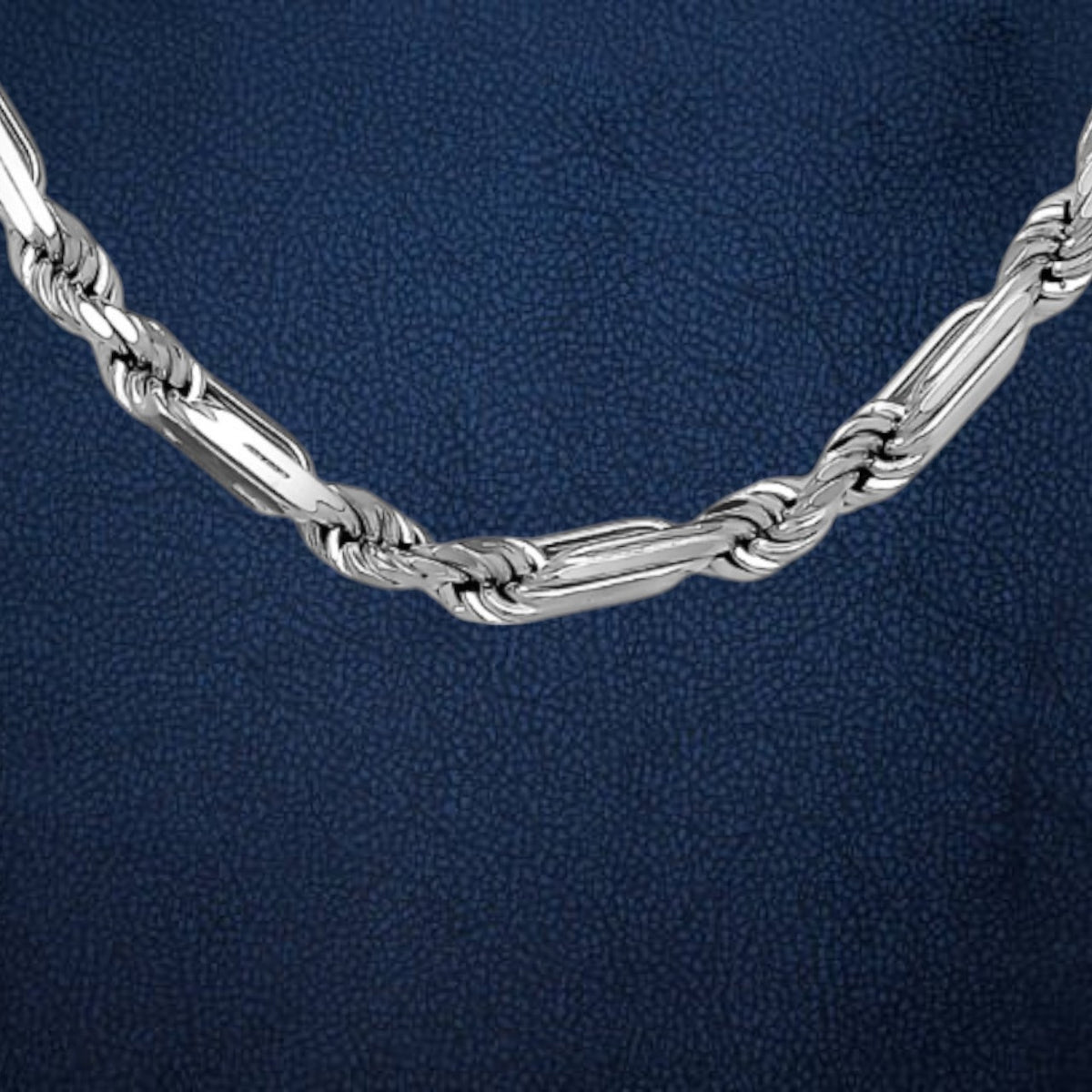 925 Sterling Silver Milano Chain: Figarope Chain Necklace For Men ...