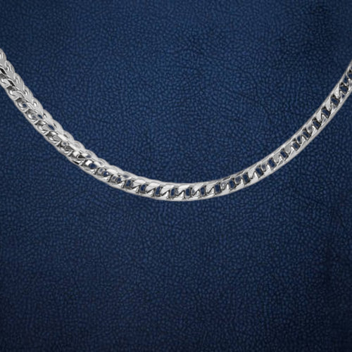 Men's 925 Sterling Silver Franco Chain - Silver Franco Chains – ITALIA ...
