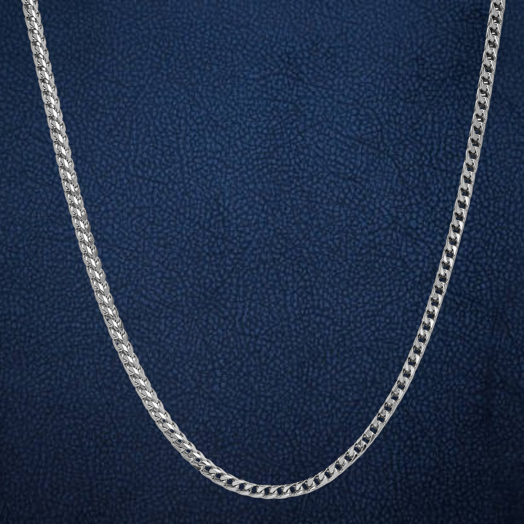 Men's 925 Sterling Silver Franco Chain - Silver Franco Chains – ITALIA ...